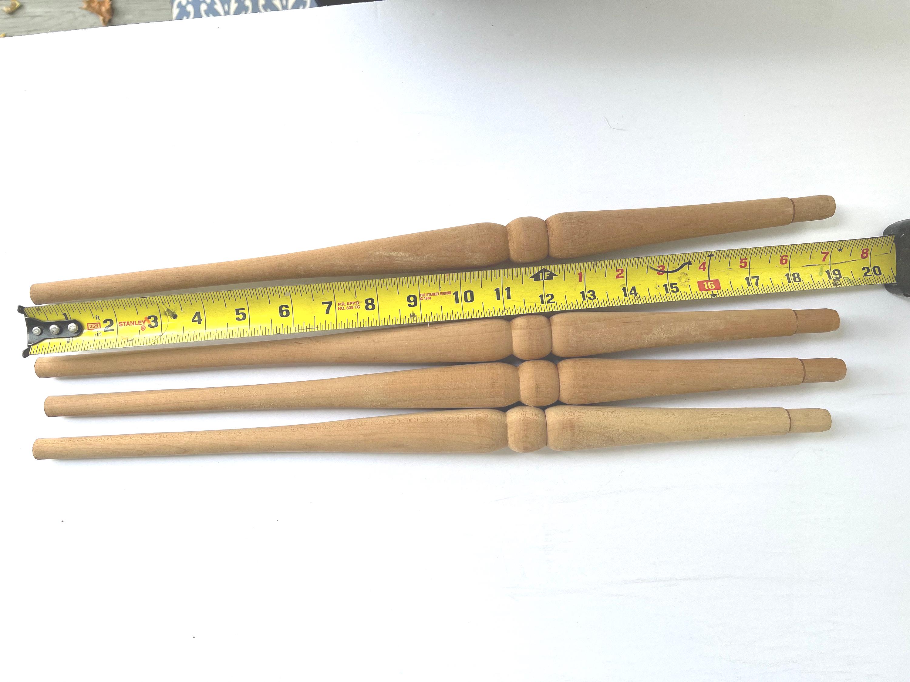 Cherry Large Spindles, 18 1/2", NOS Hand Turned, Unfinished Cherry ...