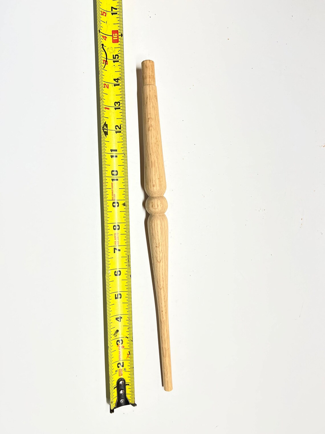 Oak Spindles, 14 1/2", NOS Hand Turned, Unfinished White Oak Hardwood ...