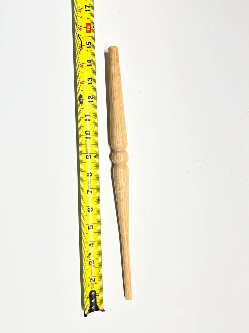 Oak Spindles, 14 1/2", NOS Hand Turned, Unfinished White Oak Hardwood ...