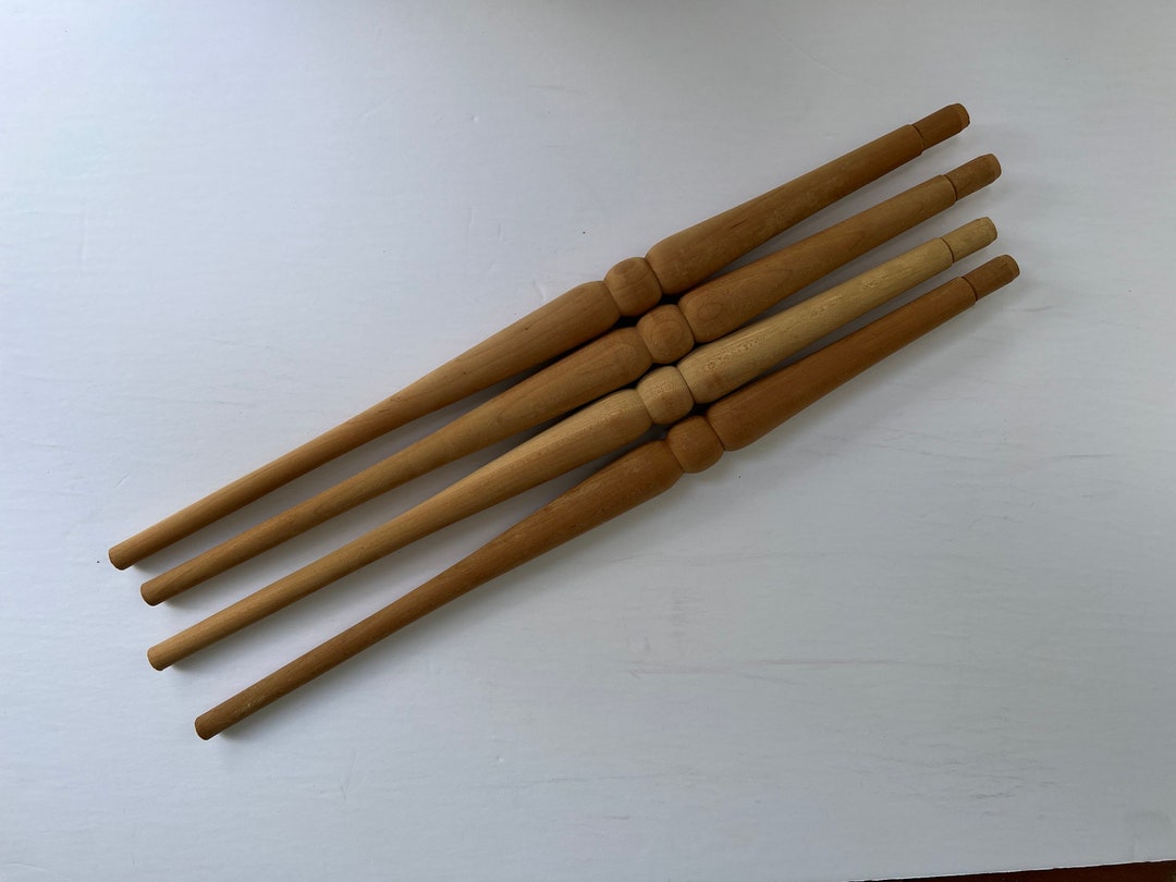 Cherry Large Spindles, 18 1/2, NOS Hand Turned, Unfinished Cherry ...