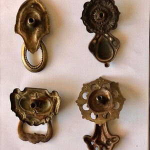 Large Ring Pulls, Solid Brass, Vintage 1800's Your Choice - Etsy