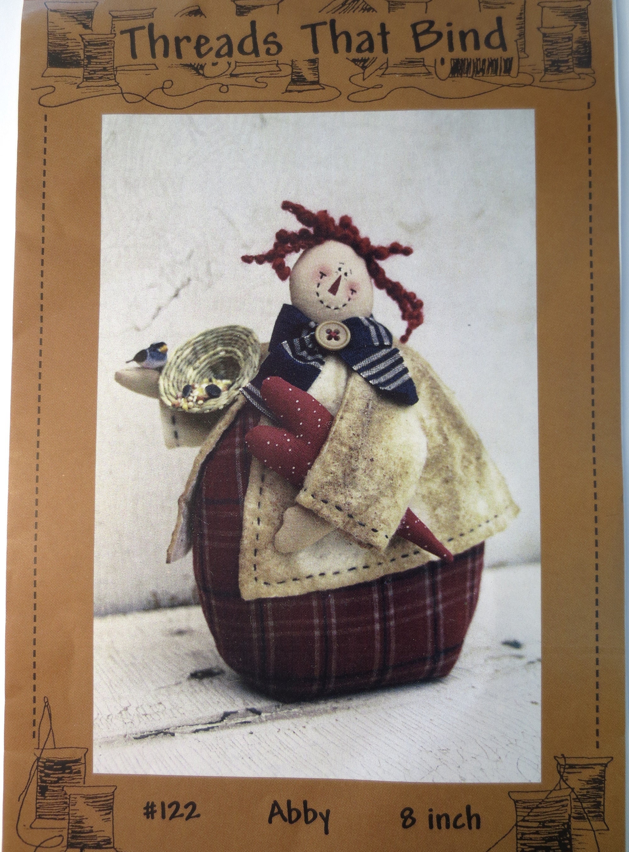 Home & Living Stump Doll Sewing UNCUT Raggedy Ann Stump Doll Pattern ...