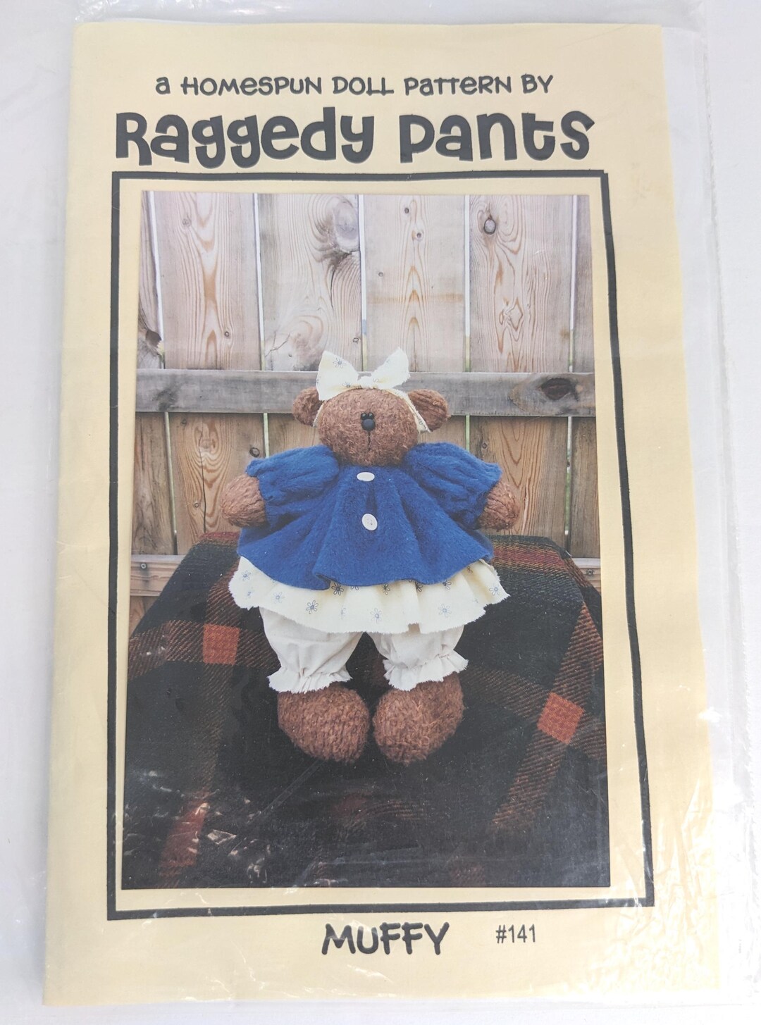 Retro UNCUT Muffy Bear Pattern, Raggedy Pants Pattern, Bear Crafting - Etsy
