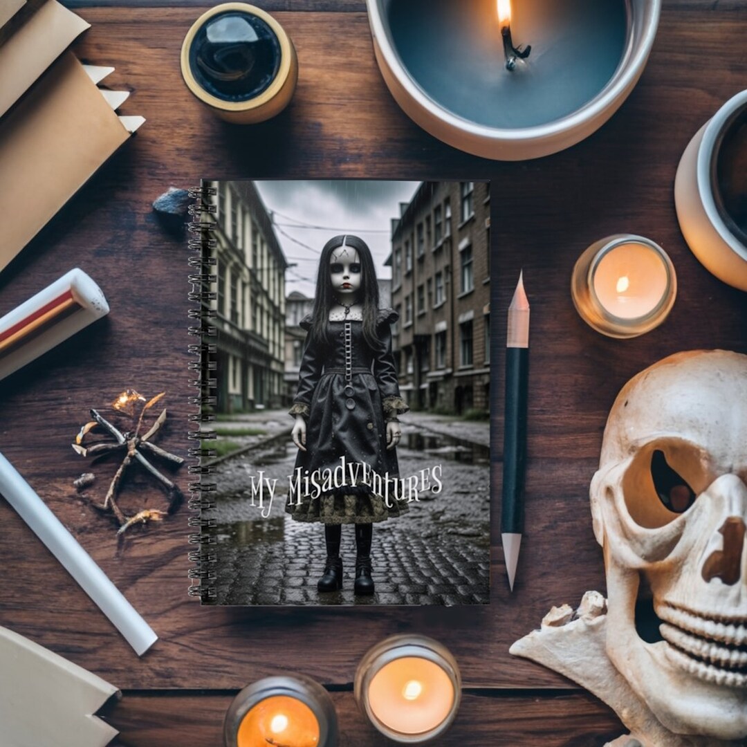 Goth Spiral Notebook, Goth Notebook, Goth Journal, Daily Journal, Goth ...