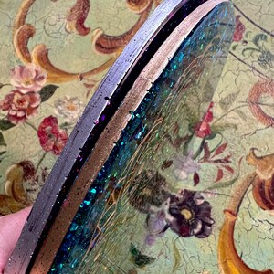 XL Etched Peacock - Peacock Feather Mat Placemat or Centerpiece ...