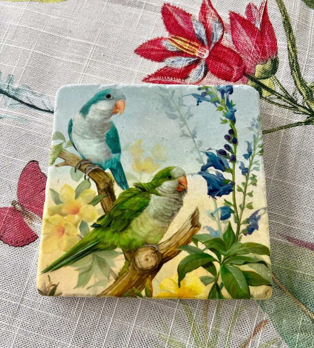 Marble Stone Coasters- Quaker Duo AFA - Etsy