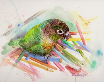 Conure Art | Etsy