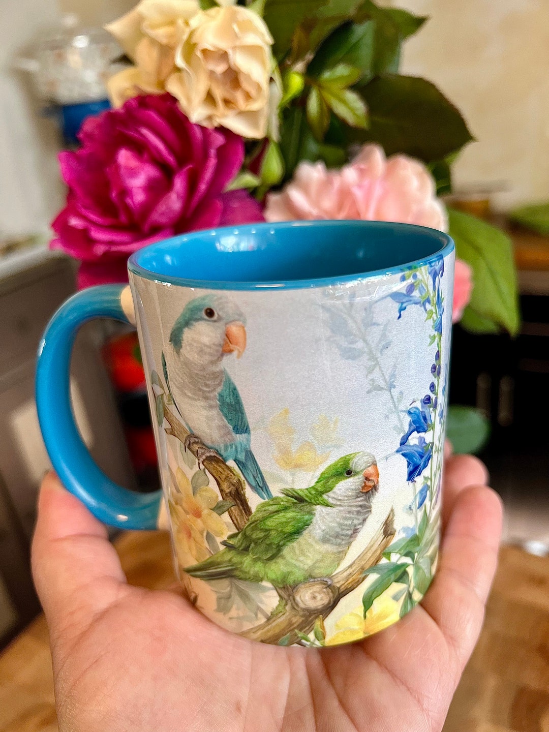 Quaker Parrots- 11 Oz. Mugs. Featuring Original Artwork. - Etsy