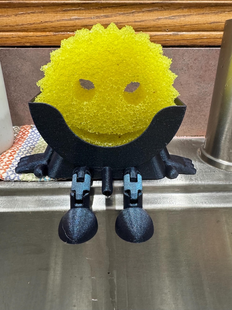 Naughty 3d Printed Scrub Daddy Sponge Holder With Drainage - Etsy