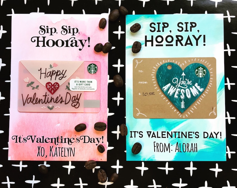 Teacher coffee Gift Card Holder Valentine Printable File - Etsy