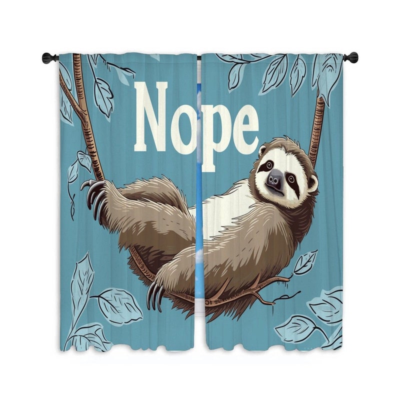 Cartoon Window Curtain - Etsy