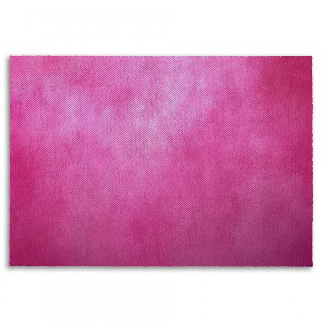 Pink Gradient Area Rug Hot Pink Rug Watercolor Area Rug Fuchsia Pink ...