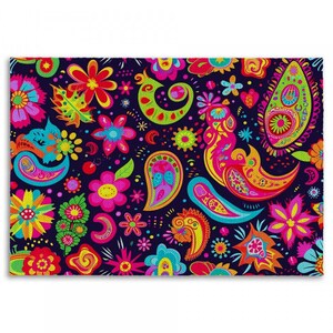Hippie Rugs Colorful Rug Colorful Area Rug Paisley Rug Hippie Area Rug ...