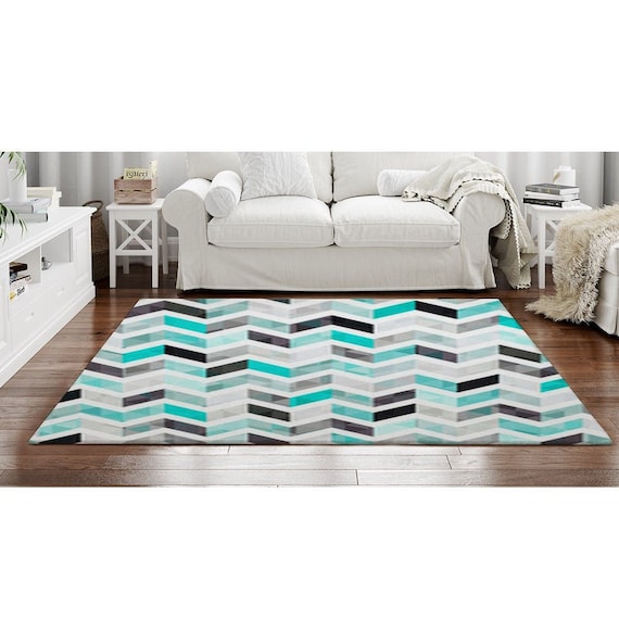 Gray Chevron Area Rug