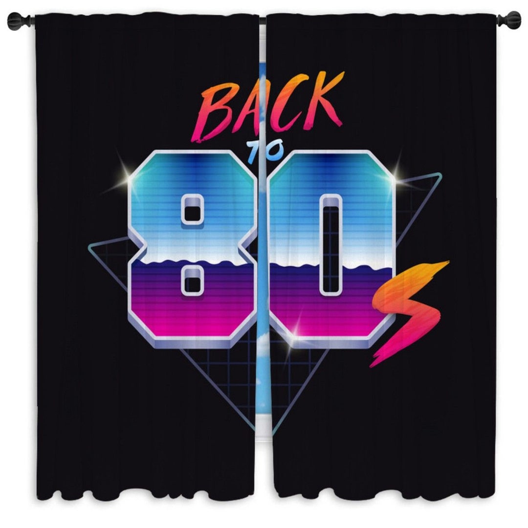 1980s Window Curtains 1980s Drapes 1980s Curtain Panels in - Etsy