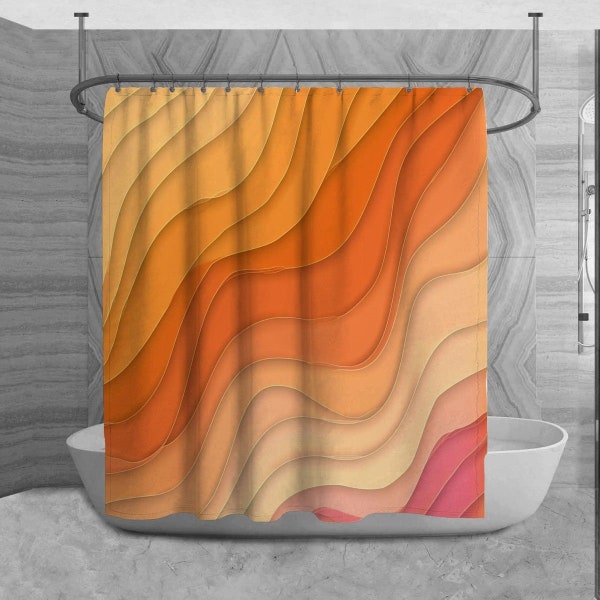 Rust Shower Curtain - Etsy