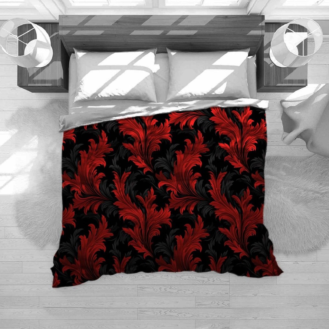 Acanthus Bedding Gothic Bedding Set Maximalist Comforter - Etsy