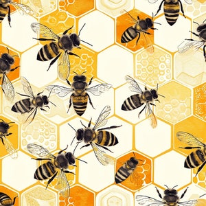 Bee Rugs Bees and Honeycomb Area Rug Yellow and Black Area Rugs Yellow ...