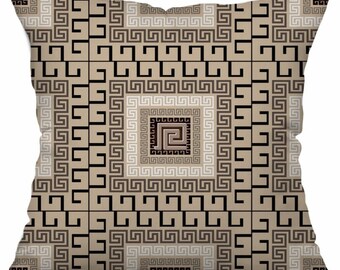 Greek Key Pillow - Etsy