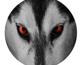 Round Wolf Rug - Etsy