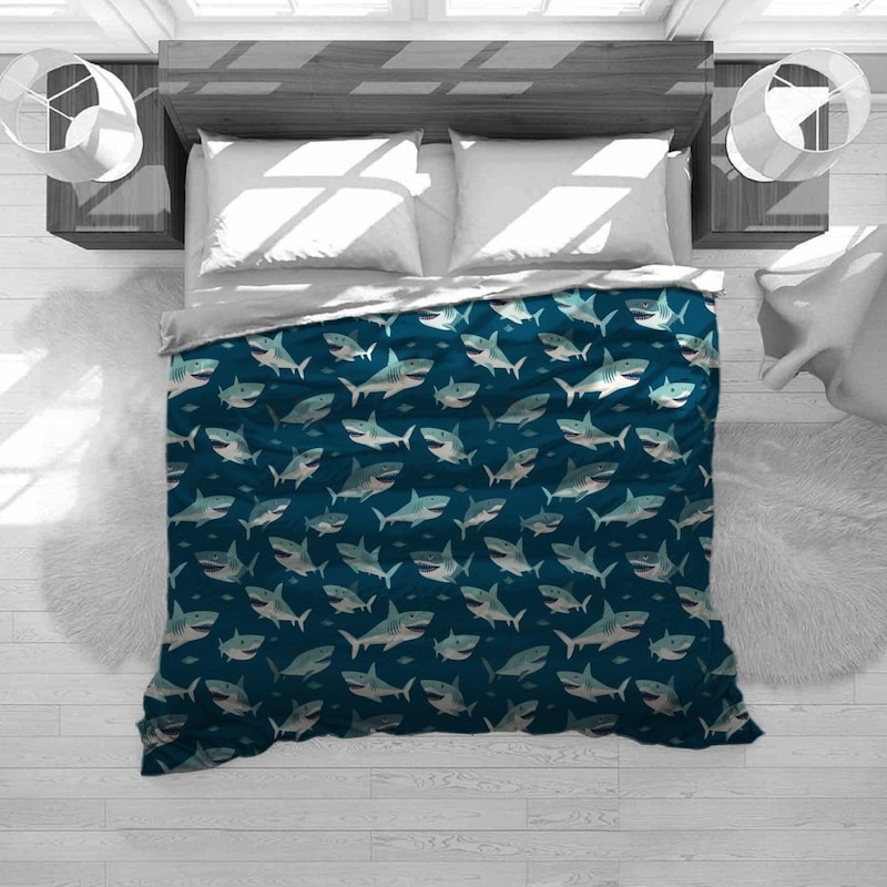 Shark Bedding - Etsy