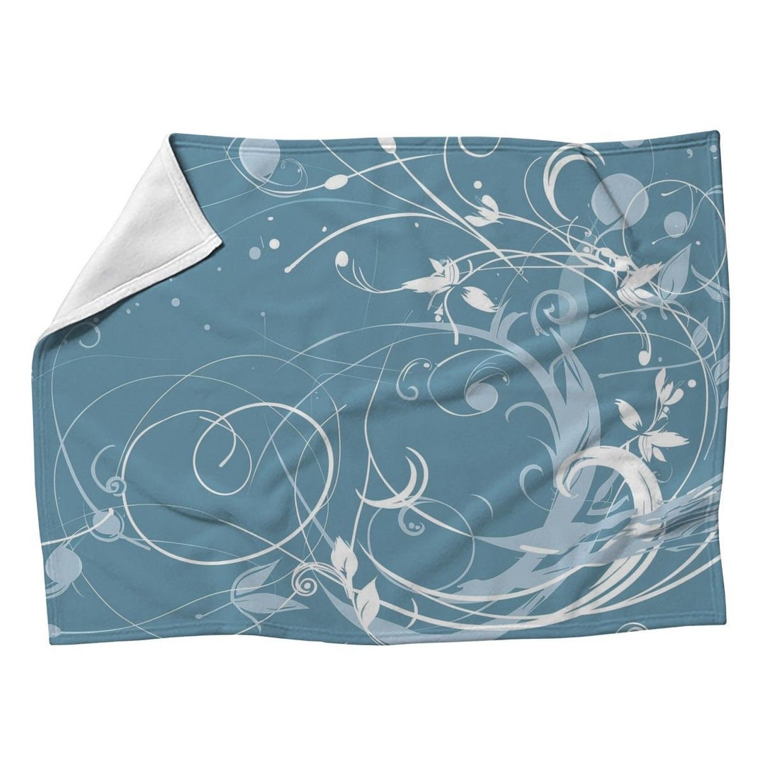 Curved Lines Blanket, Cool Pattern Blankets, Sweeping Sherpa Blanket ...