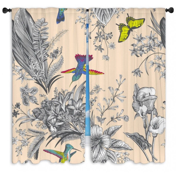 Bird Curtains - Etsy