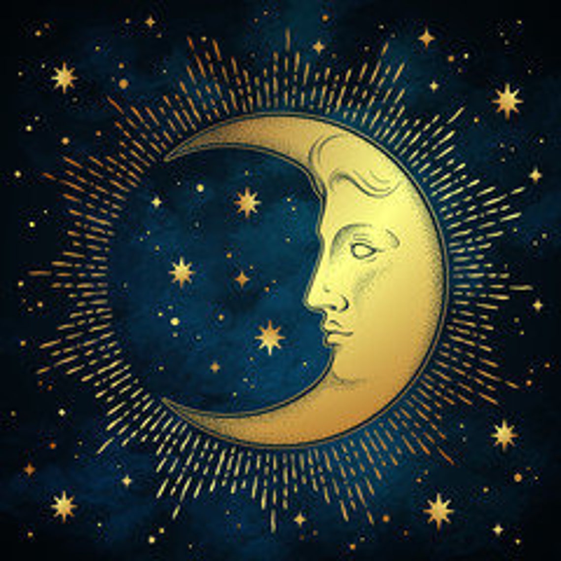 Moon Rugs Half Moon Area Rugs Crescent Moon Area Rug Dark | Etsy