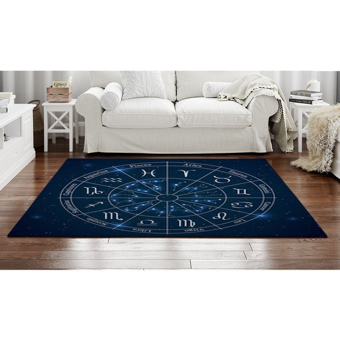 Zodiac Rugs Zodiac Area Rugs Zodiac Astrology Chart Rug | Etsy