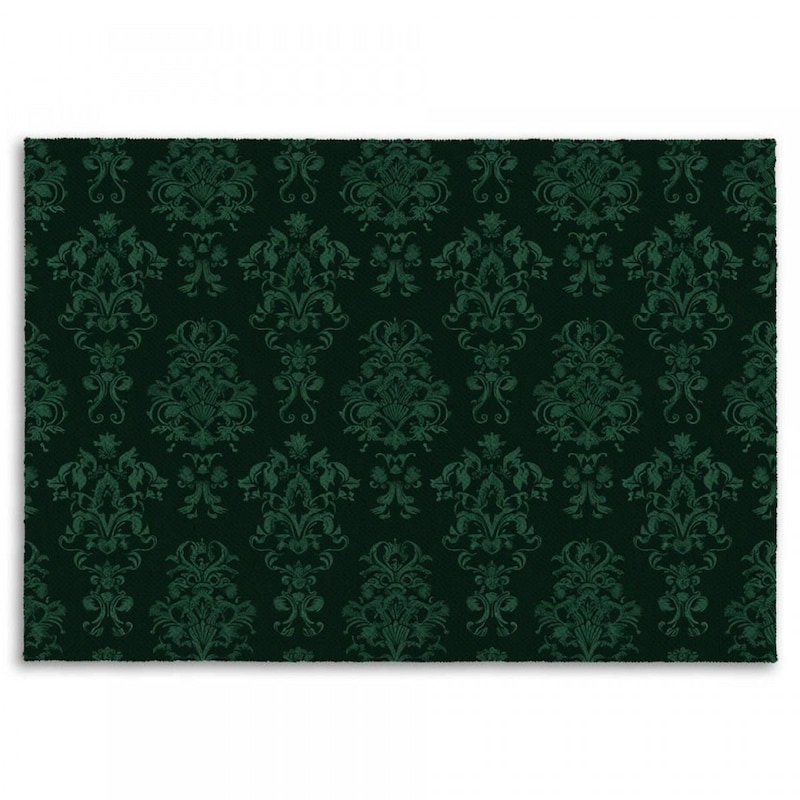 Dark Green Rug - Etsy