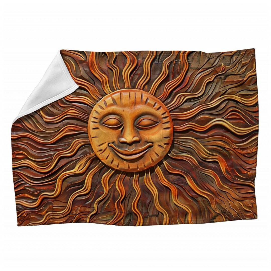 Sun Relief Blanket, Decorative Blankets, Celestial Sherpa Blanket ...