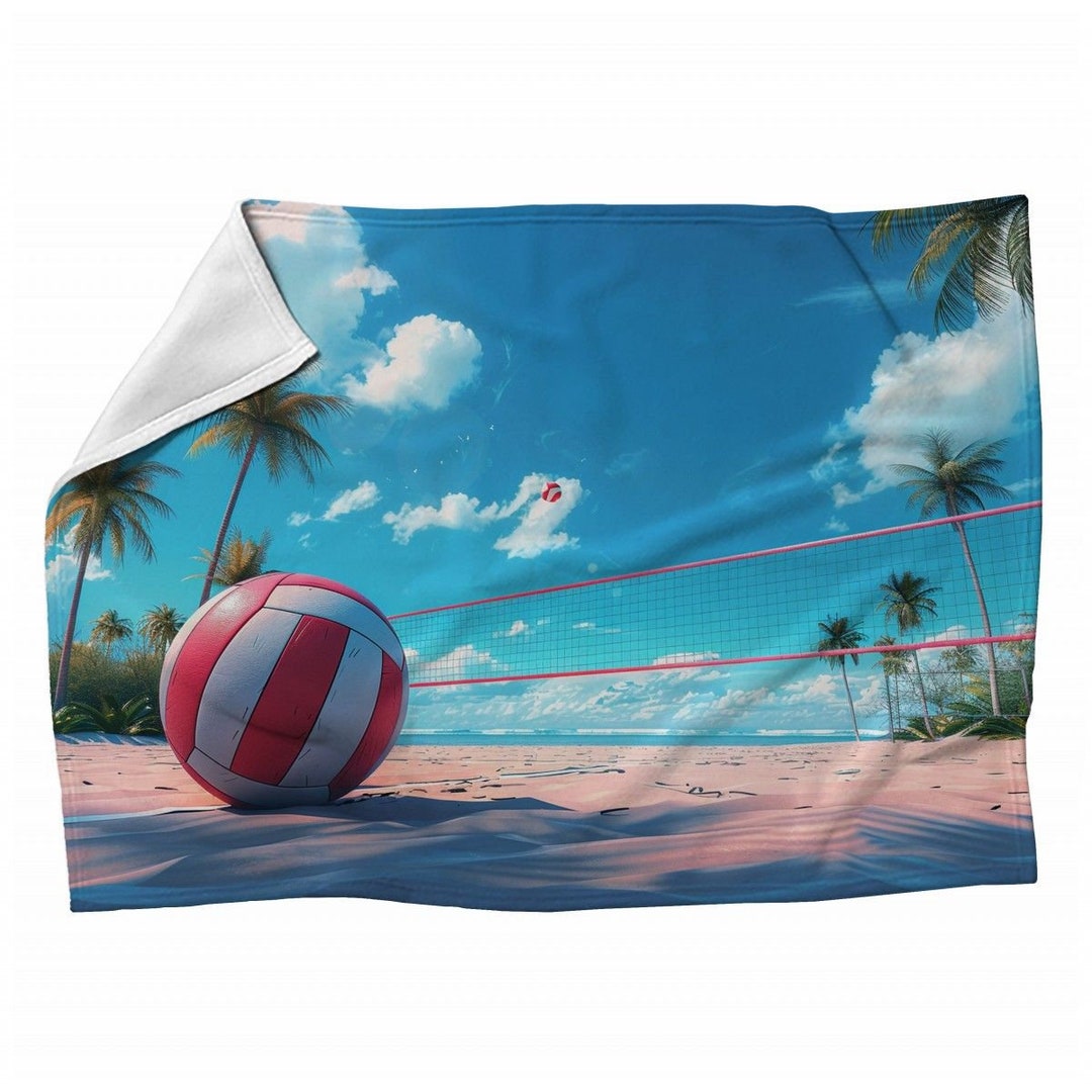 Volleyball Blanket, Sports Blankets, Beach Sherpa Blanket, D Throw ...