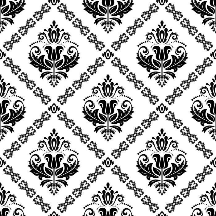 Black and white damask rugs damask pattern rugs damask area | Etsy