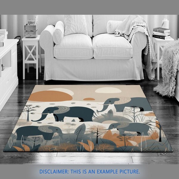 Elephant Rug - Etsy