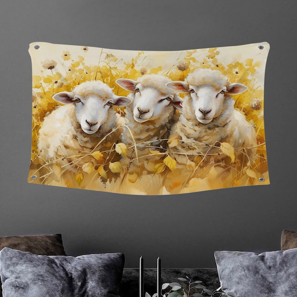 Sheep Wall Tapestry - Etsy