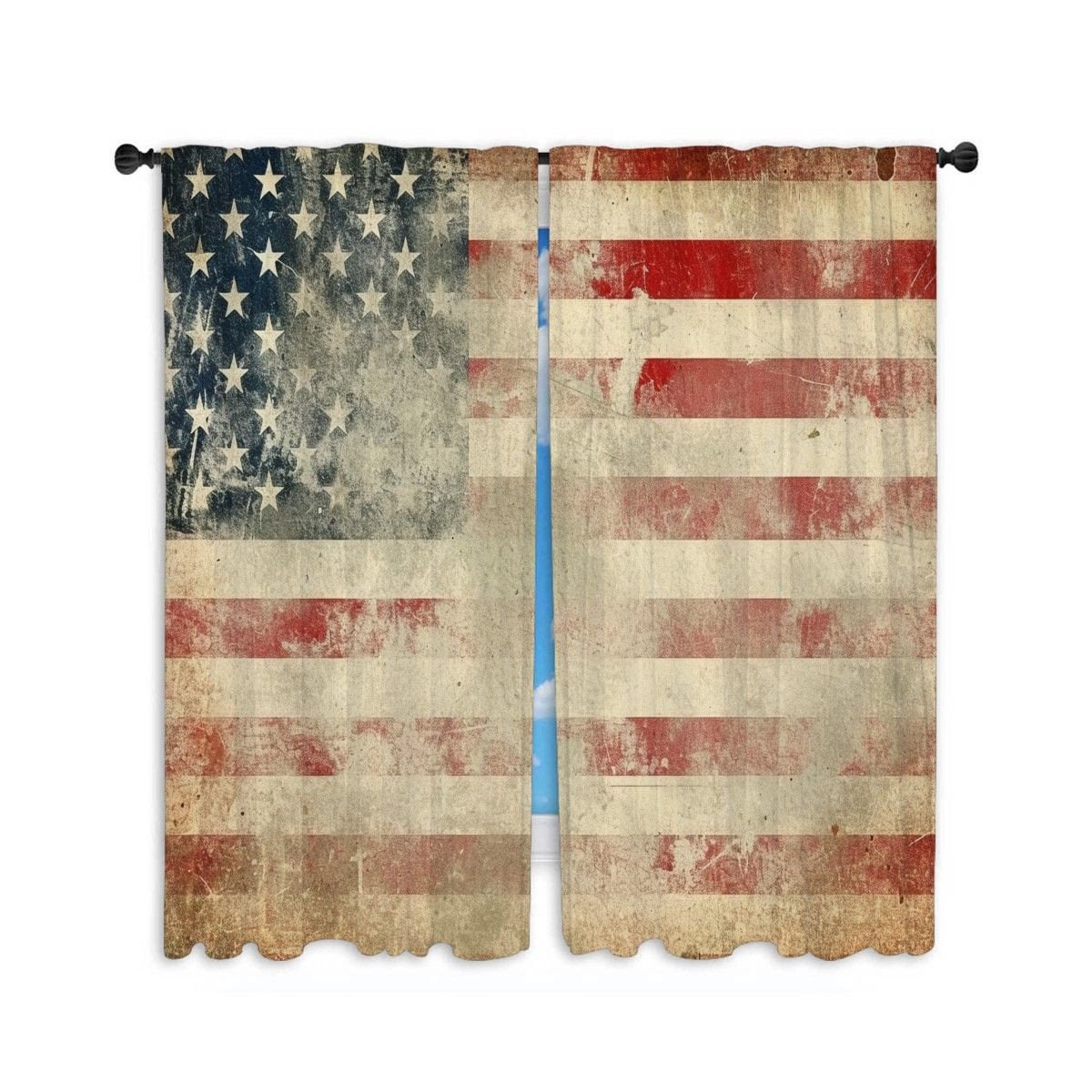 American Flag Drapery Panel