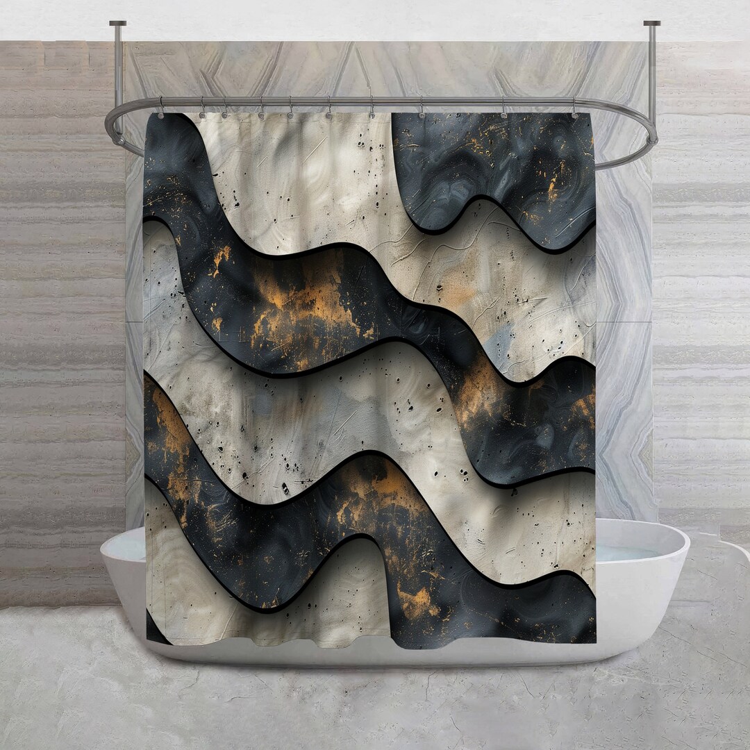 Christian Symbol Shower Curtain, Religious Bathroom Decor, Divine Bath ...