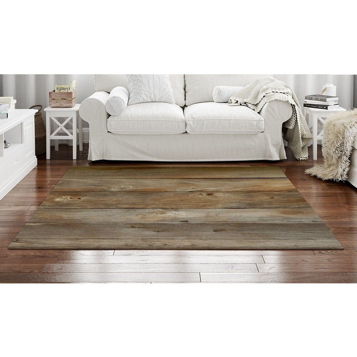 Wood Rugs Wood Planks Area Rugs Weathered Oak Wood Planks - Etsy