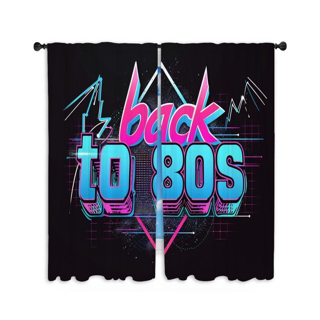 1980s Window Curtains 1980s Drapes 1980s Curtain Panels in Custom Sizes ...