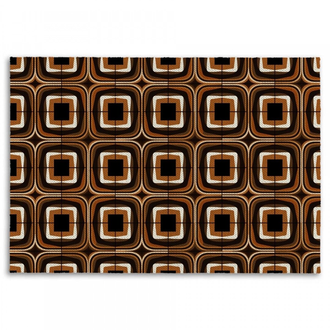 1970s Rug, Retro Rugs, Geometric Area Rug, Funky Living Room Rugs ...