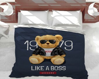 Teddy Bear Duvet Cover | Etsy