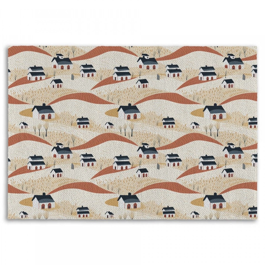 Farmhouse Rug, Country Rugs, Modern Area Rug, Cottage Living Room Rugs ...