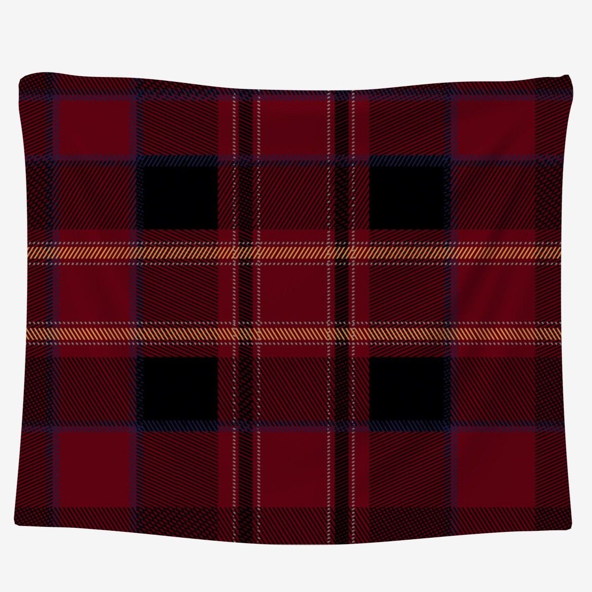 Maroon Fabric Maroon Plaid Pattern Fabric By The Yard Red | Etsy