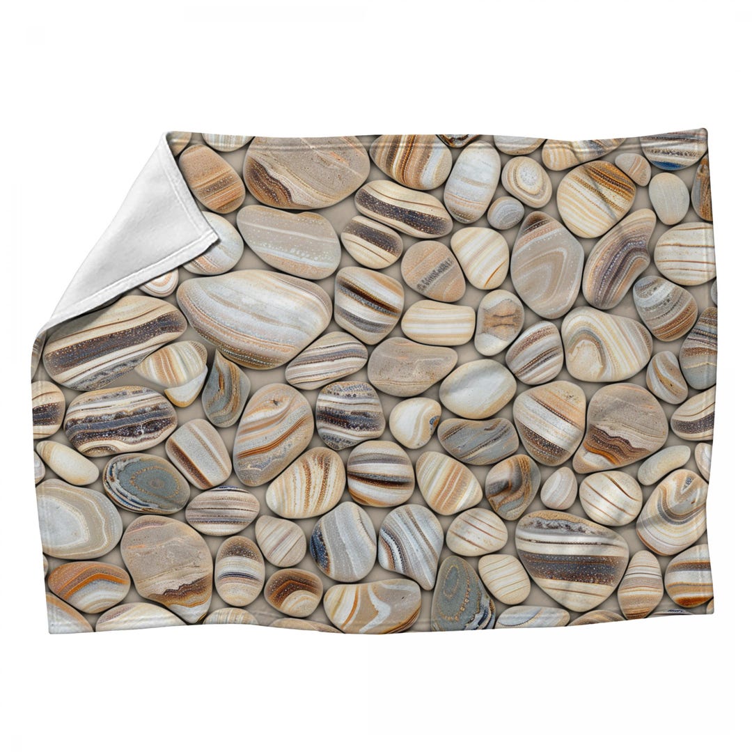 Agate Slices Blanket, Geology Blankets, Neutral Sherpa Blanket ...