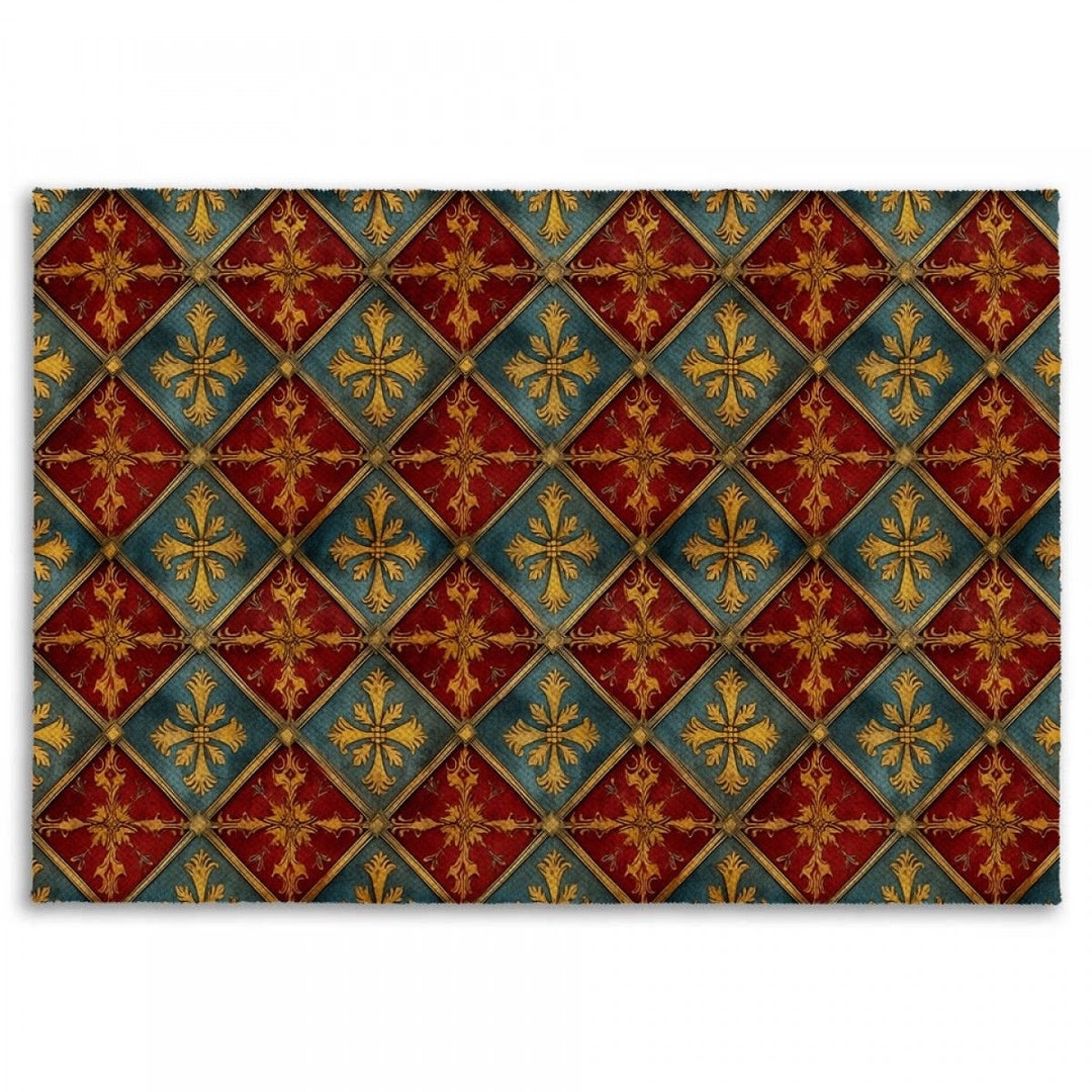 Medieval Rug, Nordic Rugs, Gothic Area Rug, Vintage Living Room Rugs ...