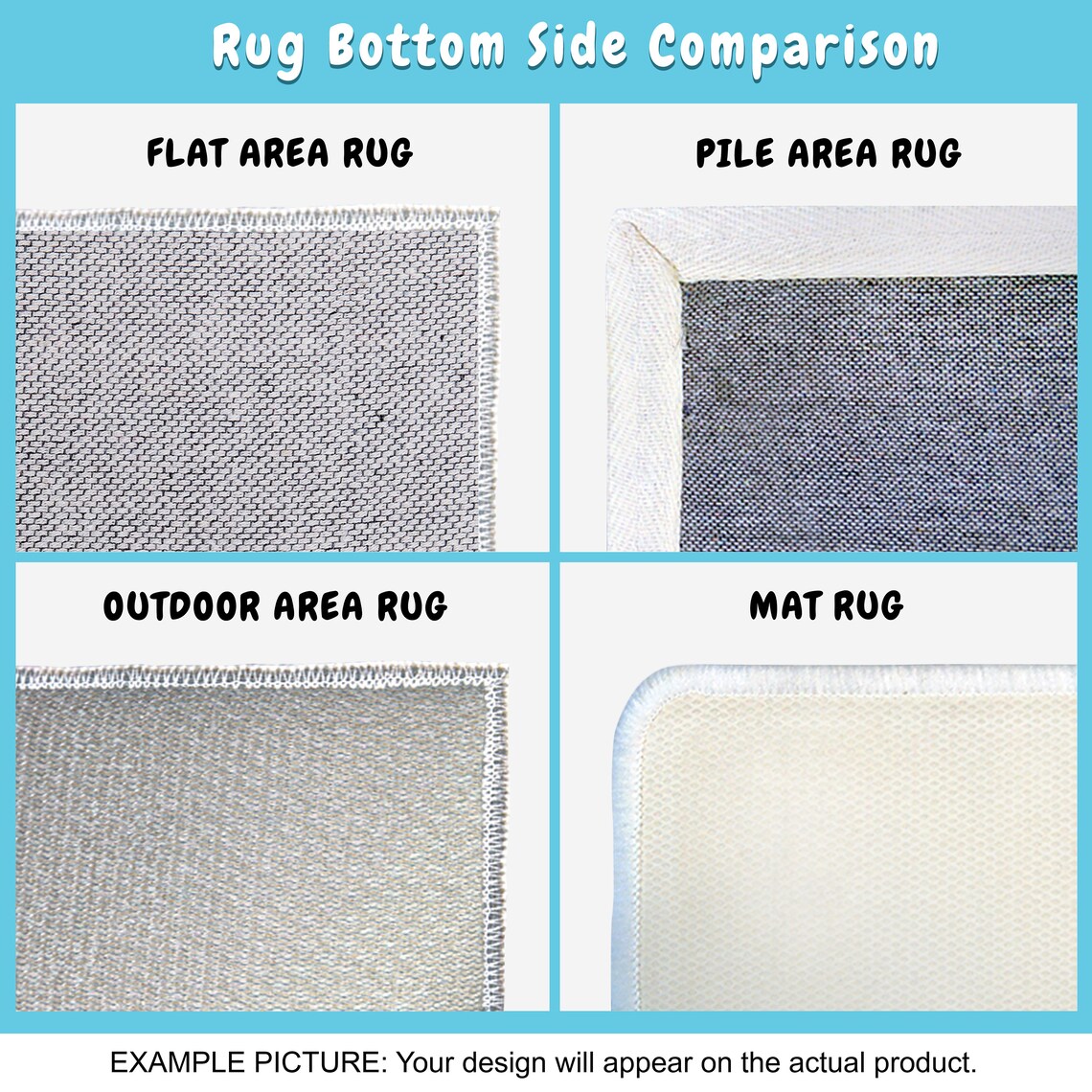 Gradient Light Teal Rug Teal Abstract Area Rugs Turquoise | Etsy