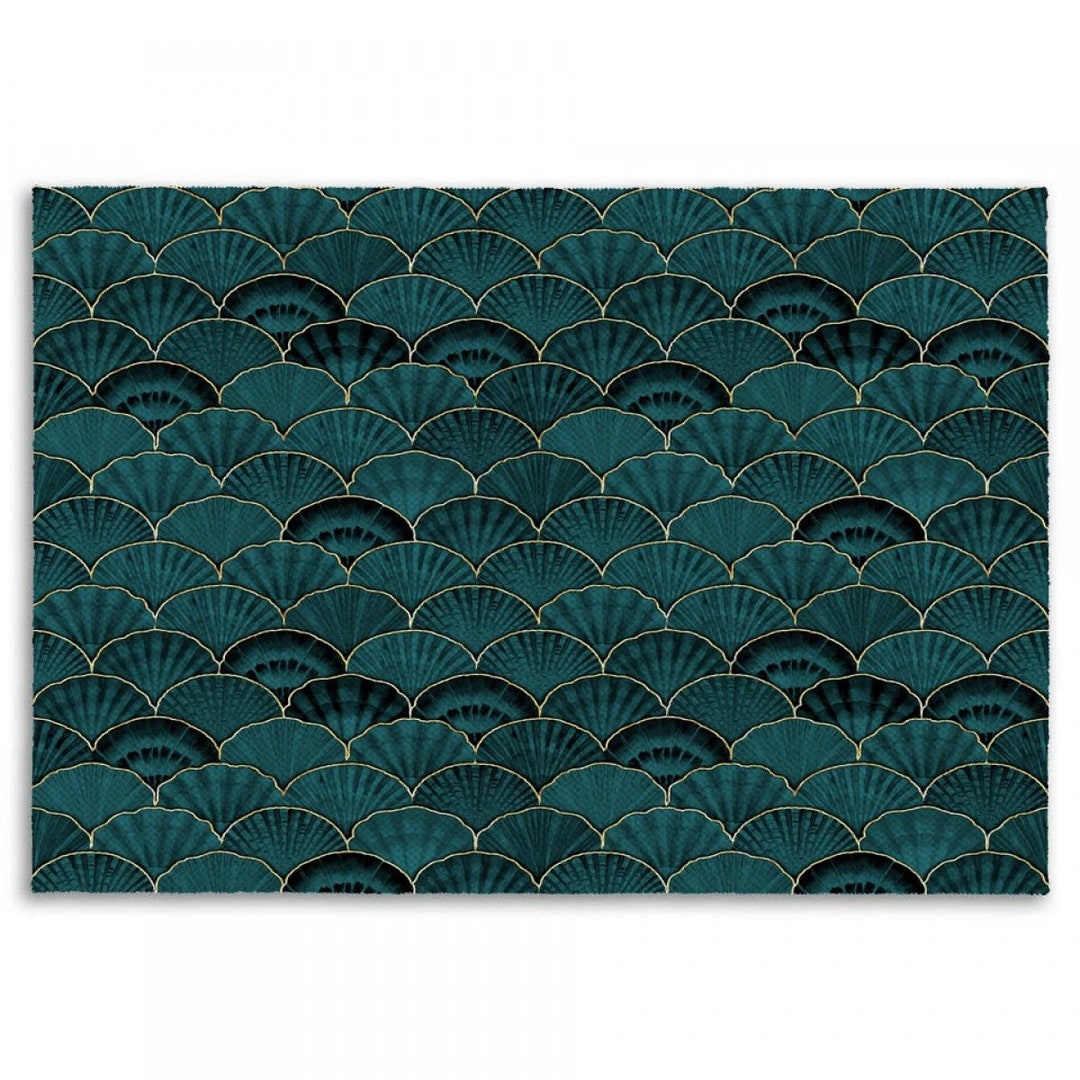 Art Deco Rug, Baroque Rugs, Sea Shells Area Rug, Modern Living Room ...