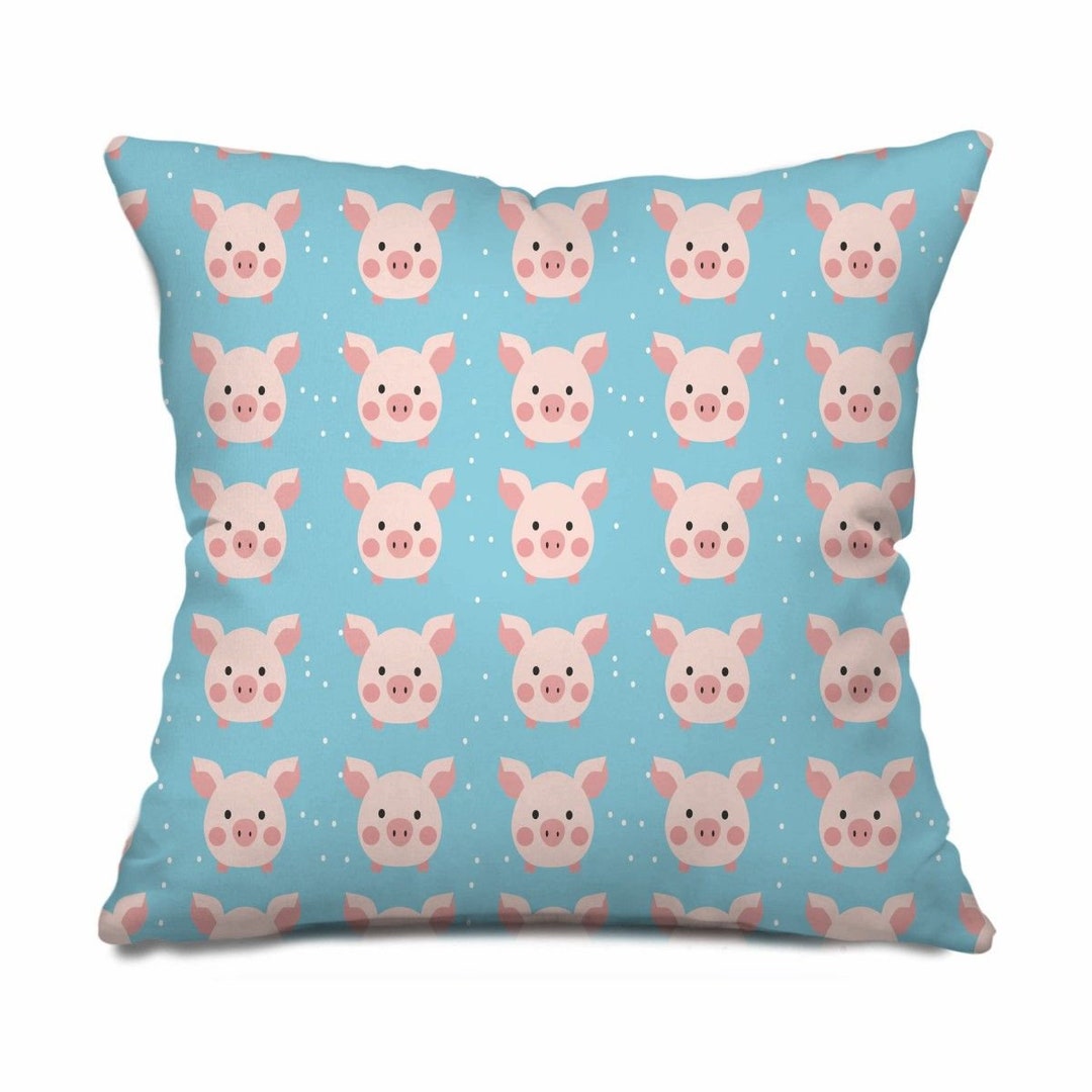 Pig Pillow, Piglet Pillow Cover, Farmhouse Throw Pillow, Farm Animal ...