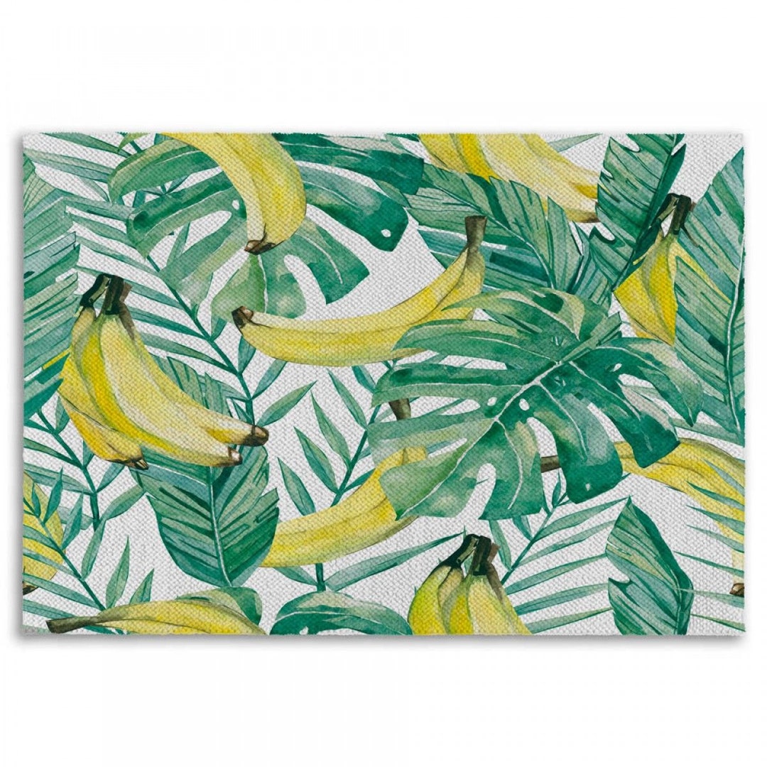 Tropical Rug Monstera Rugs Palm Leaf Area Rug Banana Leaf - Etsy