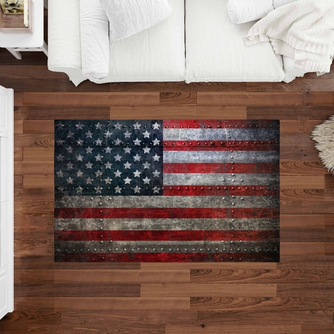 American Flag Area Rug USA Flag Rug American Flag Rug | Etsy